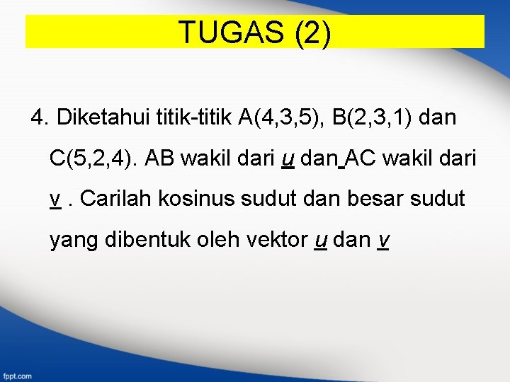 Pertemuan 2 Aritmatika Vektor Topik Bahasan Perkalian vektor