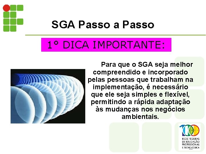 Introduo ao SGA Elementos Melhoria Contnua Anlise Crtica