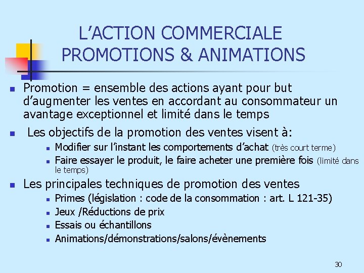 QUELLES ACTIONS COMMERCIALES POUR VENDRE PLUS ET MIEUX