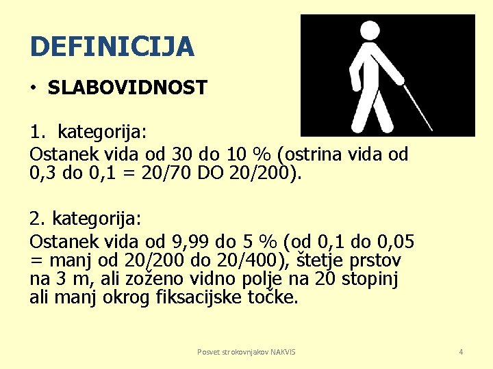 SLEPI IN SLABOVIDNI TUDENTI Polona Car Joef Gregorc