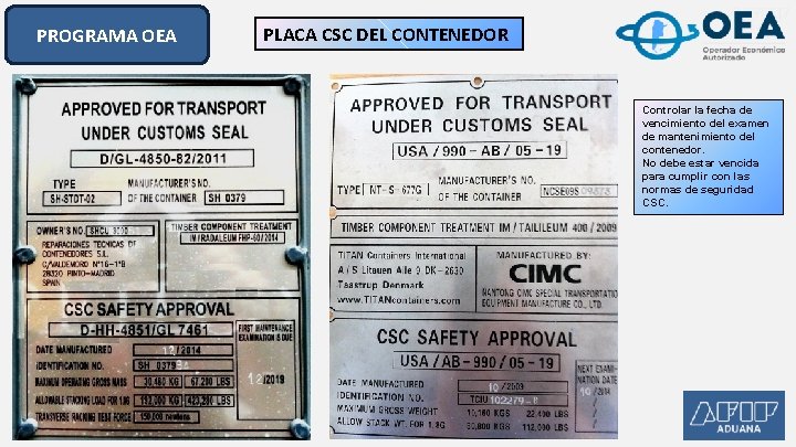 II Curso de Control e Inspeccin de Contenedores
