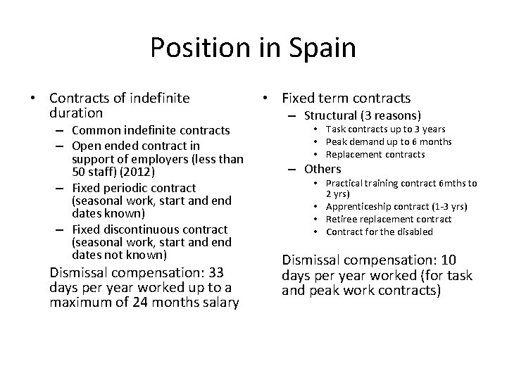 The transformation of labour law Catherine Barnard Trinity