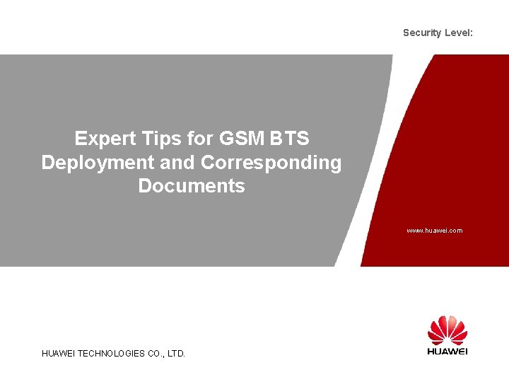 Security Level Expert Tips for GSM BTS Deployment