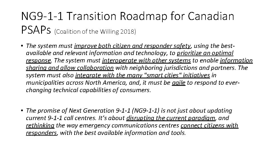 ABC ASSOCIATION OF 911 SERVICE PROVIDERS OF BC