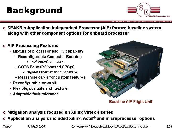 Comparison of SingleEvent Effect Mitigation Methods using Design