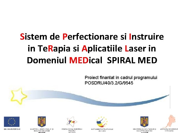 Sistem de Perfectionare si Instruire in Te Rapia