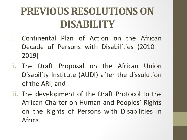 DISABILITY AND DEVELOPMENT DISABILITY INCLUSION AND ACCESSIBLE URBAN
