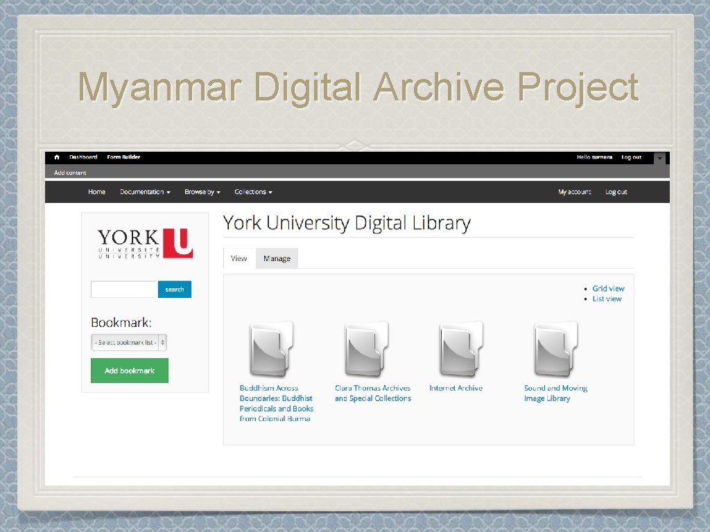 Myanmar Digital Archive Project Implementing Open Access Publish