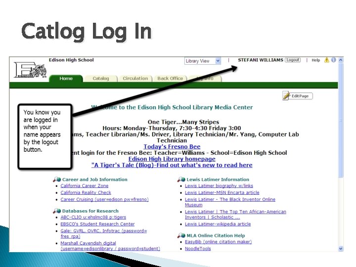 Library and District Resources Destiny Databases Digital Devices