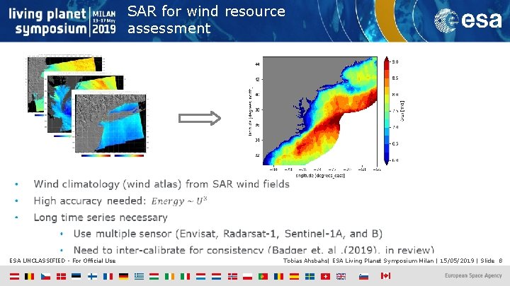 ESA UNCLASSIFIED For Official Use SAR for offshore