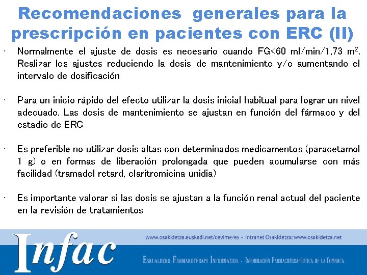 DOSIFICACIN DE MEDICAMENTOS EN LA ENFERMEDAD RENAL CRNICA