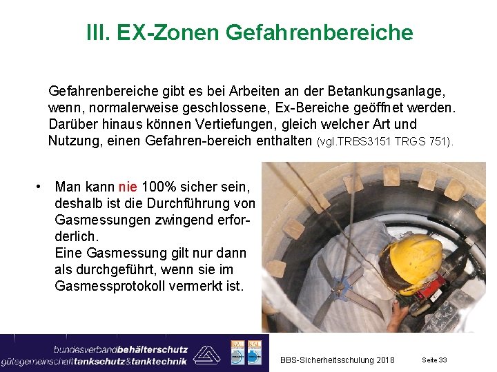 BBSSicherheitsschulung GEFAHRSTOFFE GEFAHRENBEREICHE Schulung im ...