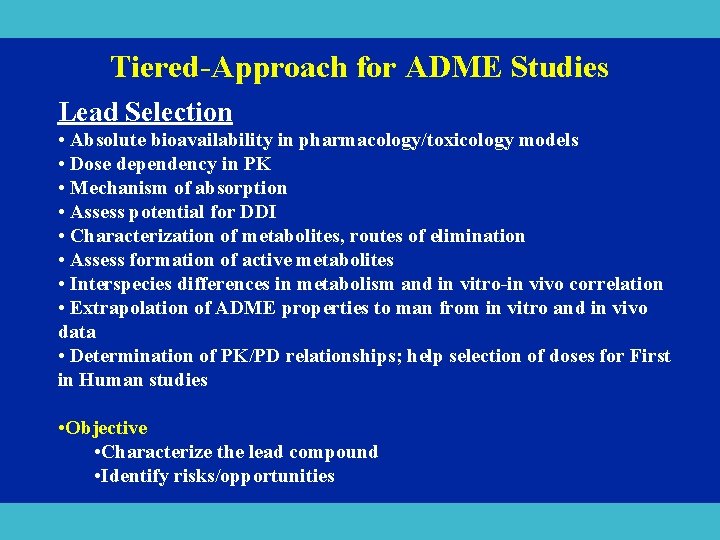 The Role of Drug Metabolism Studies in Optimizing