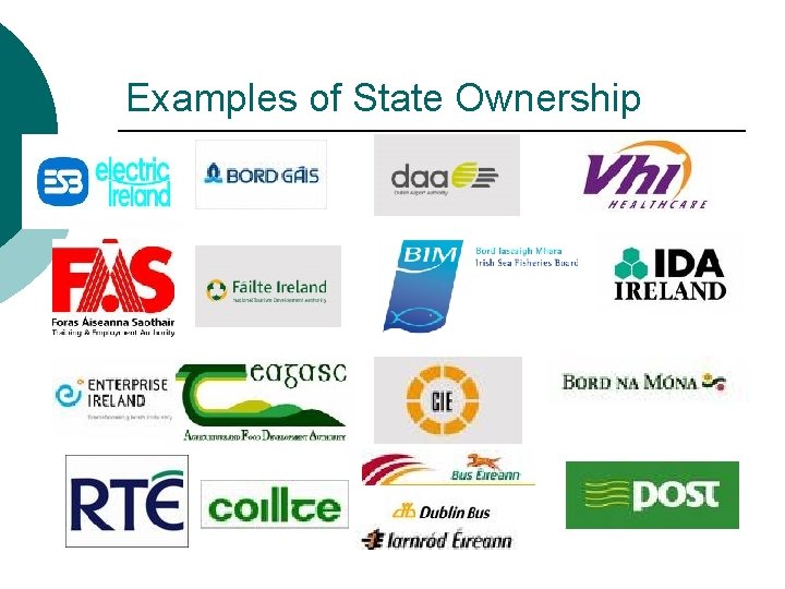 State Ownership Forms of Business Overview What is