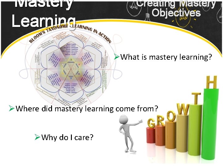 Creating Mastery Objectives EDU 7701 Research Development in