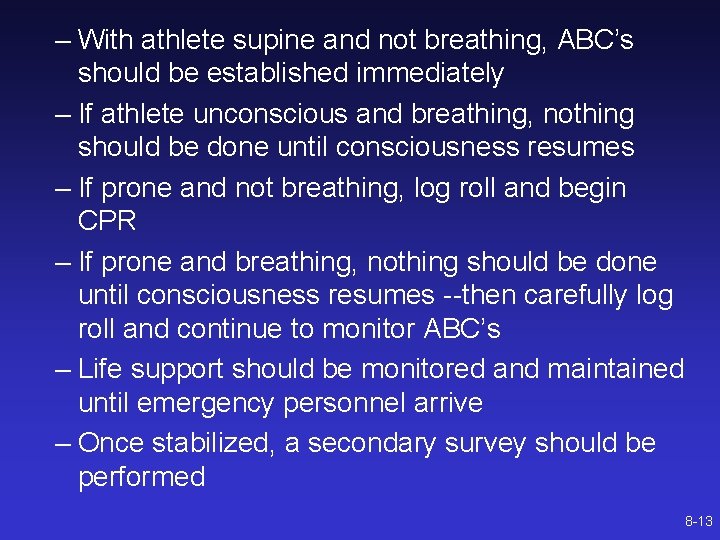 Chapter 8 Handling Emergency Situations and Injury Assessment
