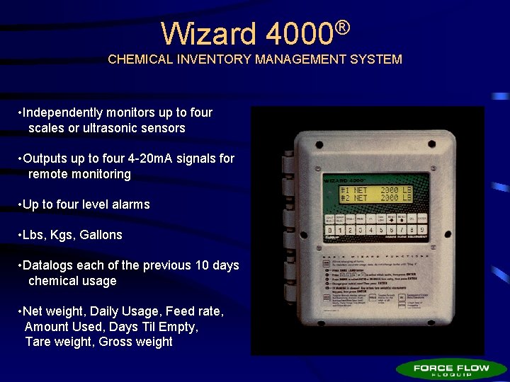 Chemical Inventory Management Control for Water Wastewater Treatment