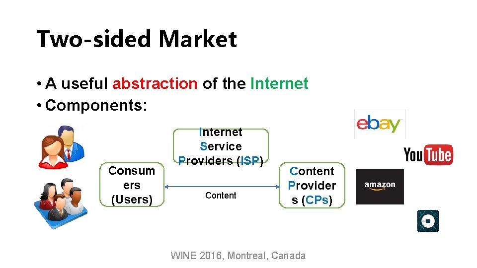 PowerLaw Distributions in a Twosided Market and Net