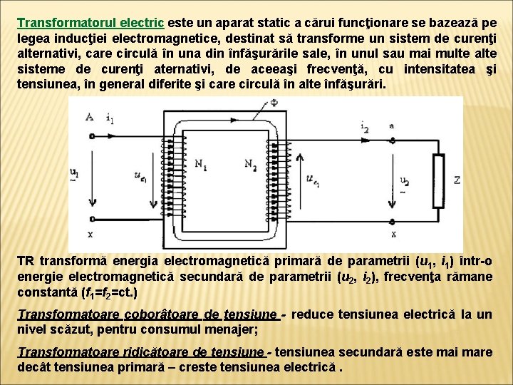 PROIECTAREA SI INTRETINEREA UNUI TRANSFORMATOR TRIFAZAT Boboc Constantin