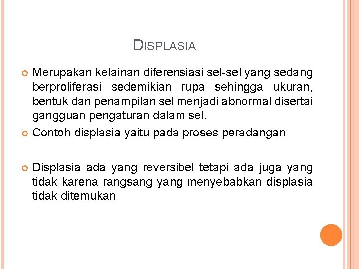 GANGGUAN PERTUMBUHAN PROLIFERASI DAN DIFERENSIASI SEL Oleh Alfyana