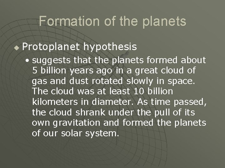 Planets and Galaxies C Observing the Solar System