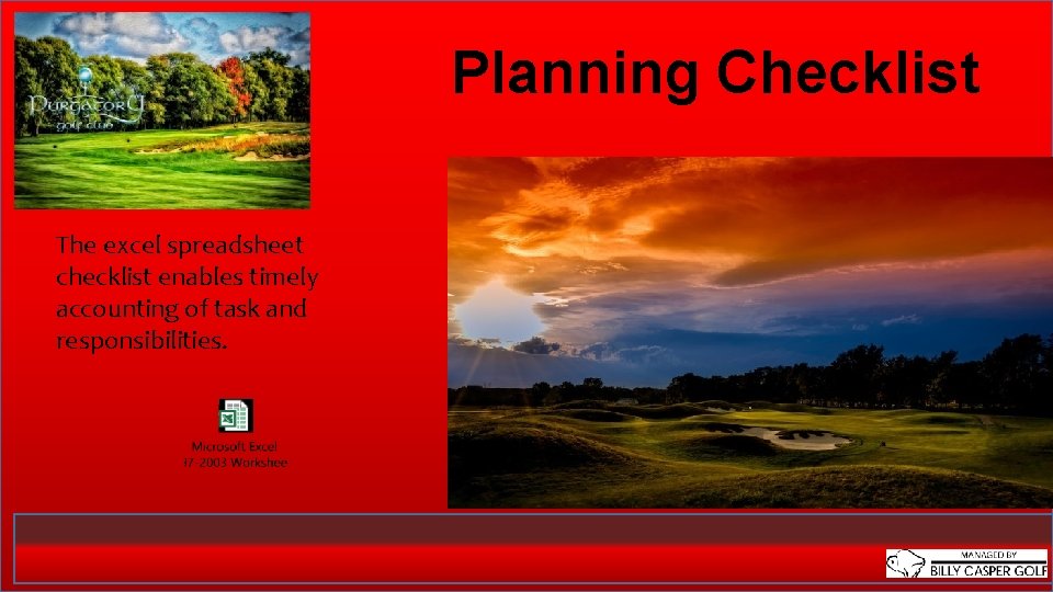 Outing Coordinators Guide Running successful golf outing Golf