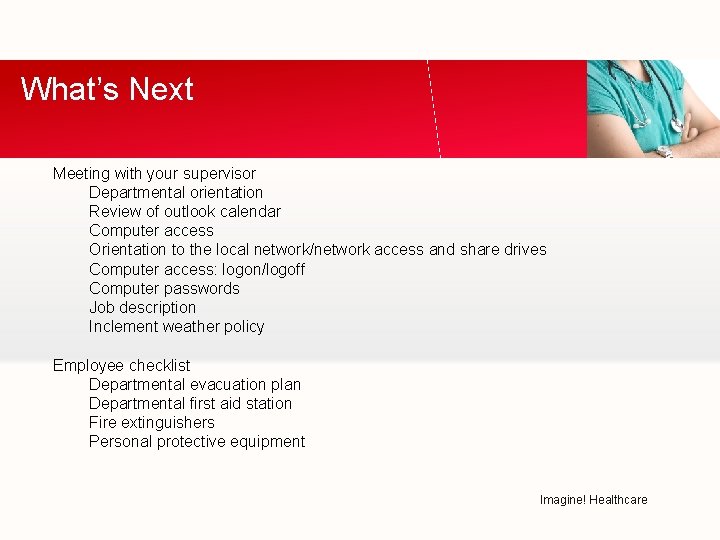 Imagine Healthcare New Hire Orientation Presentation Pamela Bierbaum