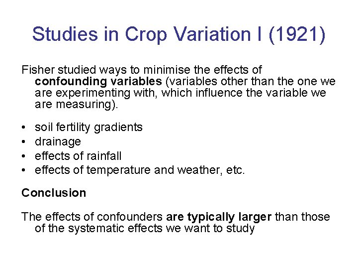 Basic Experimental Design Adapted from the original by