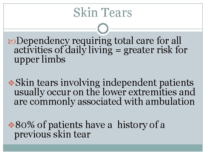Assessment and management of skin tears SARA BEST