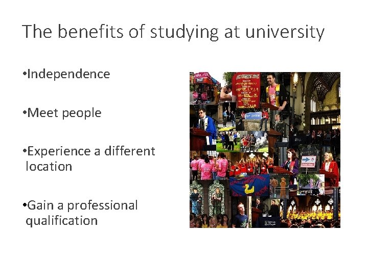 Choosing the right course and university By Melrose