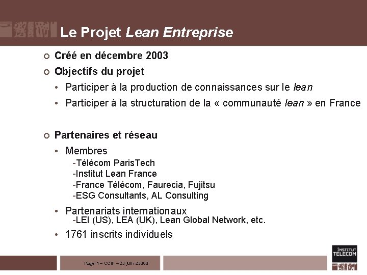 La dmarche Lean et les principes de sa