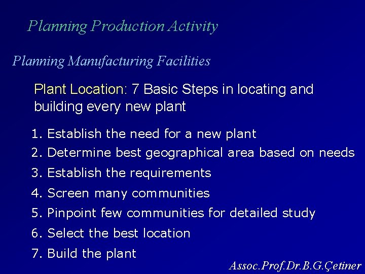 Planning Production Activity Preview Planning Manufacturing Facilities ...
