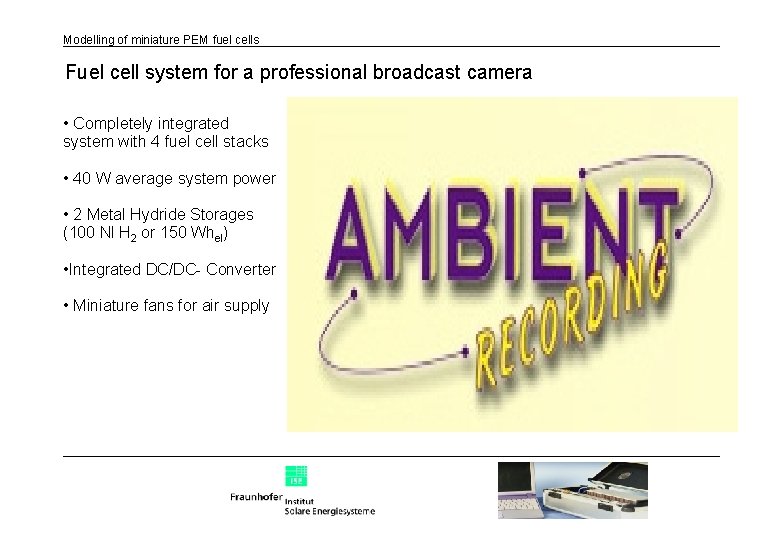 Modelling of miniature PEM fuel cells Modelling of