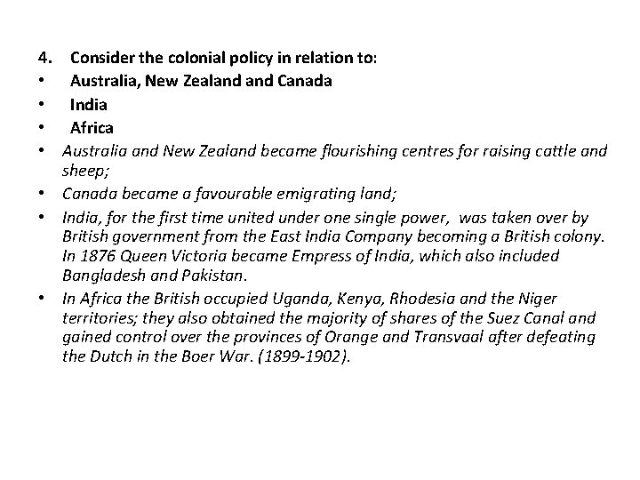 The British Empire STUDY QUESTIONS MILLENNIUM 2 P