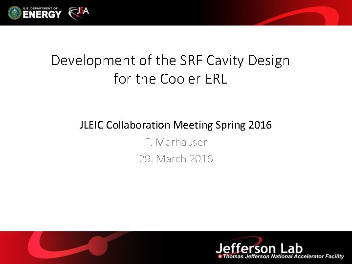 Development of the SRF Cavity Design for the