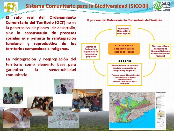 El Sistema Comunitario para la Biodiversidad SICOBI Un