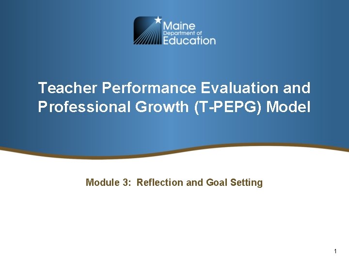 Teacher Performance Evaluation and Professional Growth TPEPG Model