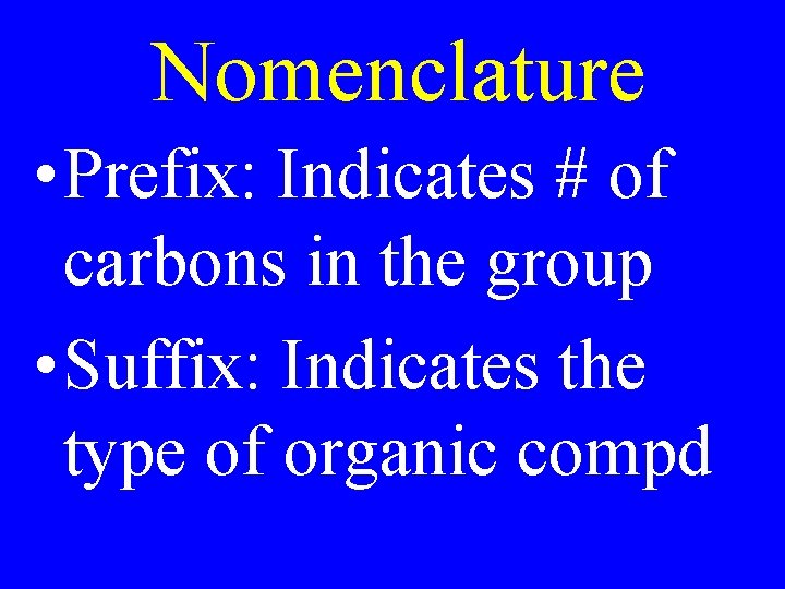 Organic Chemistry Organic Chemistry The chemistry of carbon