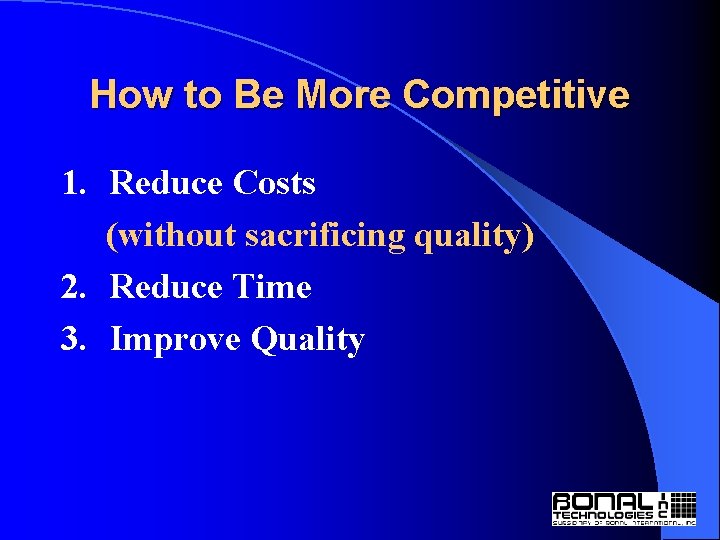 Improving Competitiveness Using SubHarmonic Vibrations By Thomas E