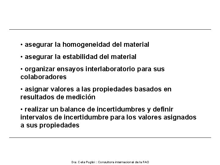 Certificacion de materiales de referencia para anlisis qumicos