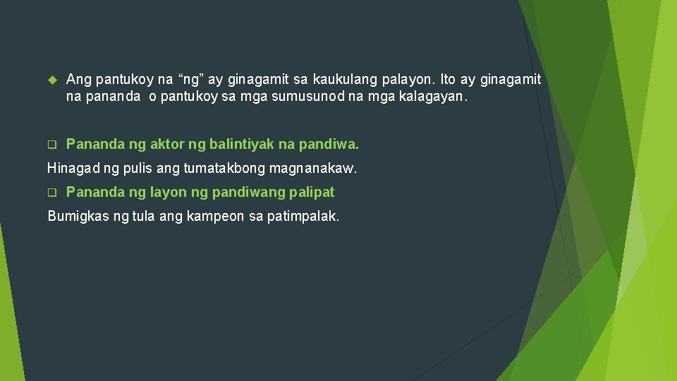 Pangungusap at Bantas MODULE 3 Ayos at Kayarian