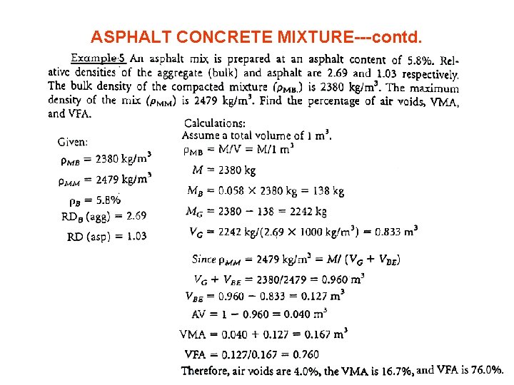 LECTURE NO 18 Handout ASPHALT CONCRETE MIXTURES Objectives