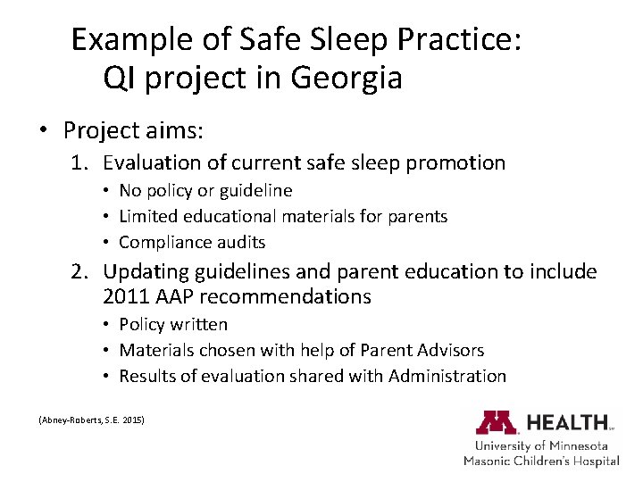 Call Dont let them fall Role Modeling Safe