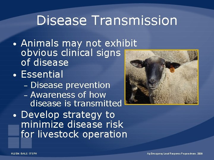 General Disease Prevention Practices Center for Food Security