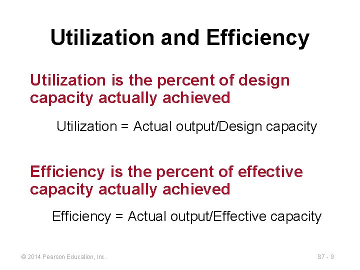 7 SUPPLEMENT Capacity and Constraint Management Power Point