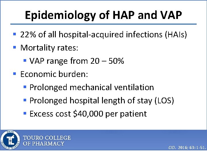 Management of Hospitalacquired and Ventilatorassociated Pneumonia ...