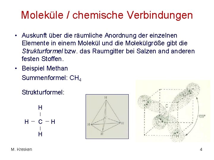 Molekle chemische Verbindungen Teil 1 M Kresken 1