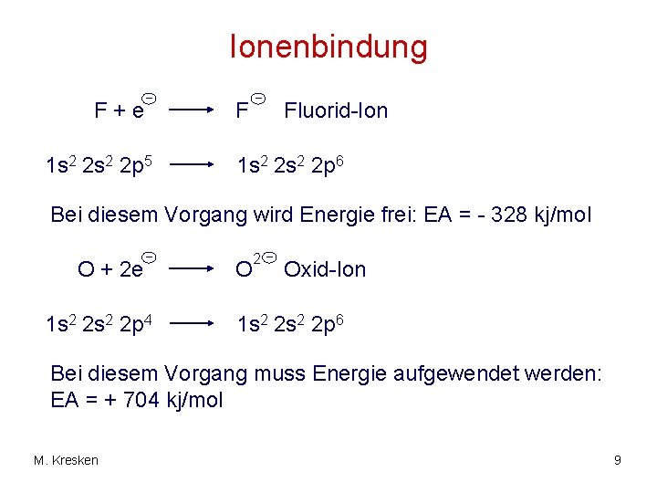 Molekle chemische Verbindungen Teil 1 M Kresken 1