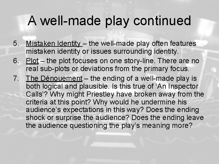 An Inspector Calls by J B Priestley Revision