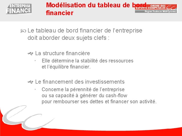 Du tableau de bord financier la stratgie de